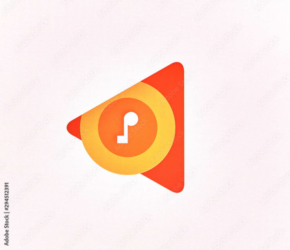 Foto de Stock Google Play Music logo | Adobe Stock