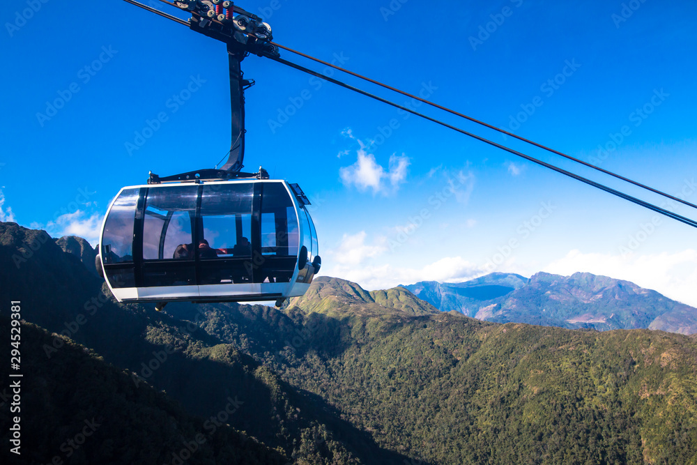 Cable car to the top of Mount Fansipan aka Roof of Indochina from the ...