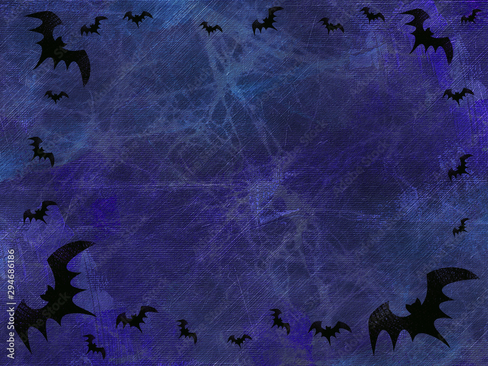 Old paper texture with bats motif - background for Halloween Stock ...