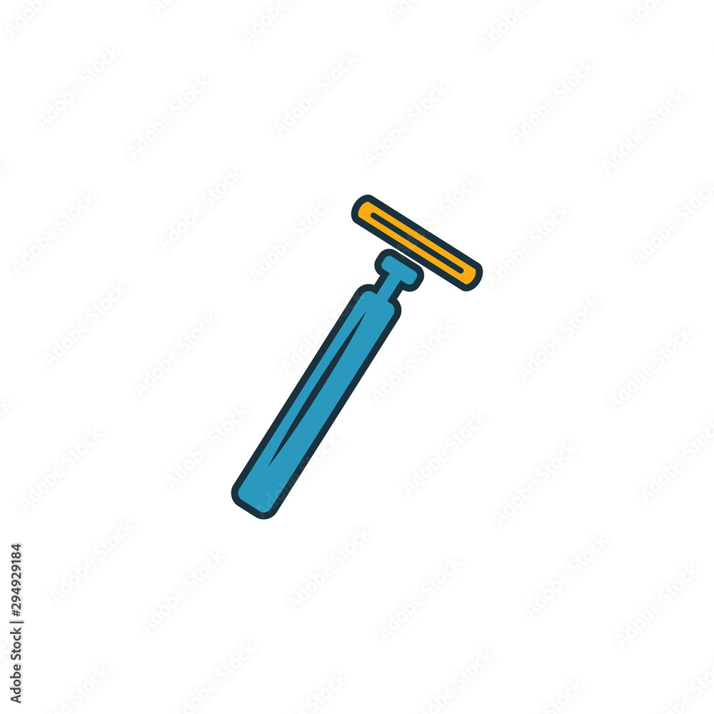 Razor With A Blade icon. Outline filled creative elemet from barber ...