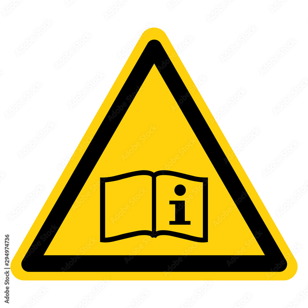 Warning Operators Instructions Symbol Sign,Vector Illustration ...
