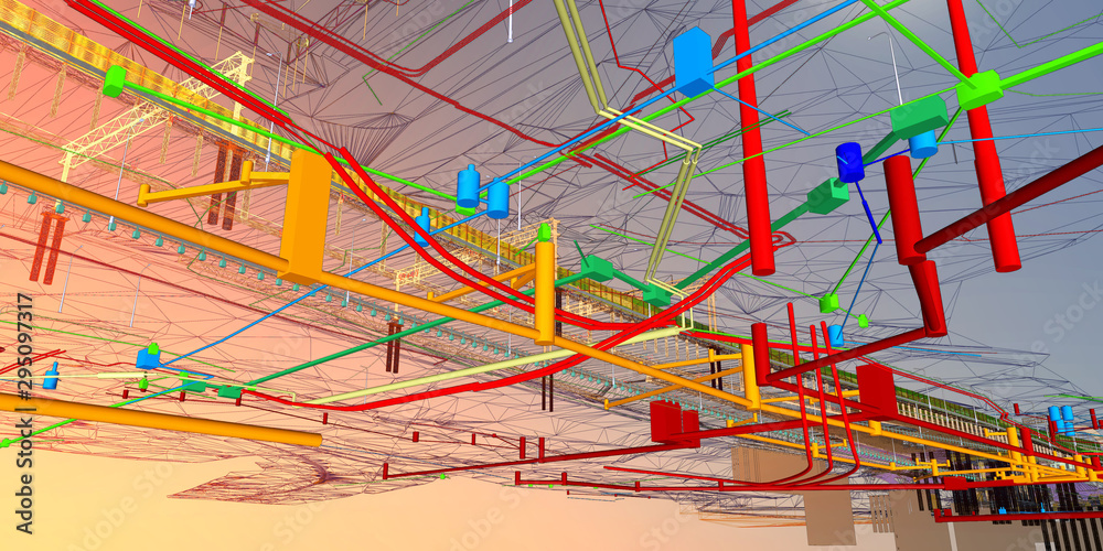 The BIM model of the underground infrastructure object of urban ...
