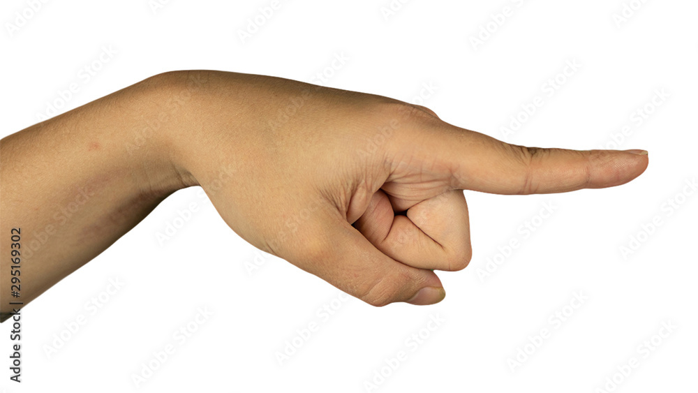 main qui montre du doigt Stock Photo | Adobe Stock