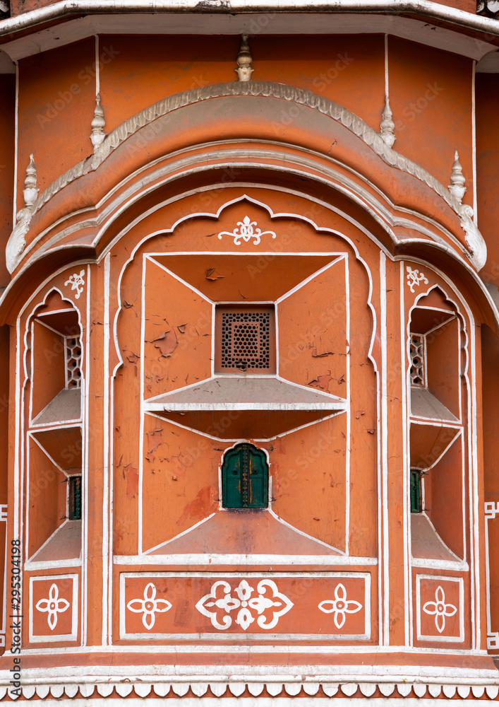 Window of the hawa mahal the palace of winds, Rajasthan, Jaipur, India ...