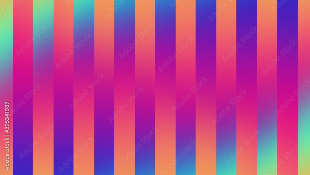 Illustration Stock Audio visual Seamless loop 3D animation of color ...