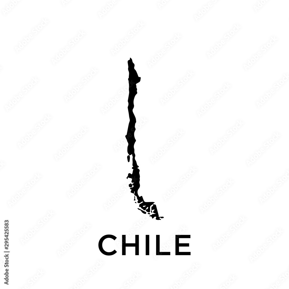 Chile map vector design template Stock Vector | Adobe Stock