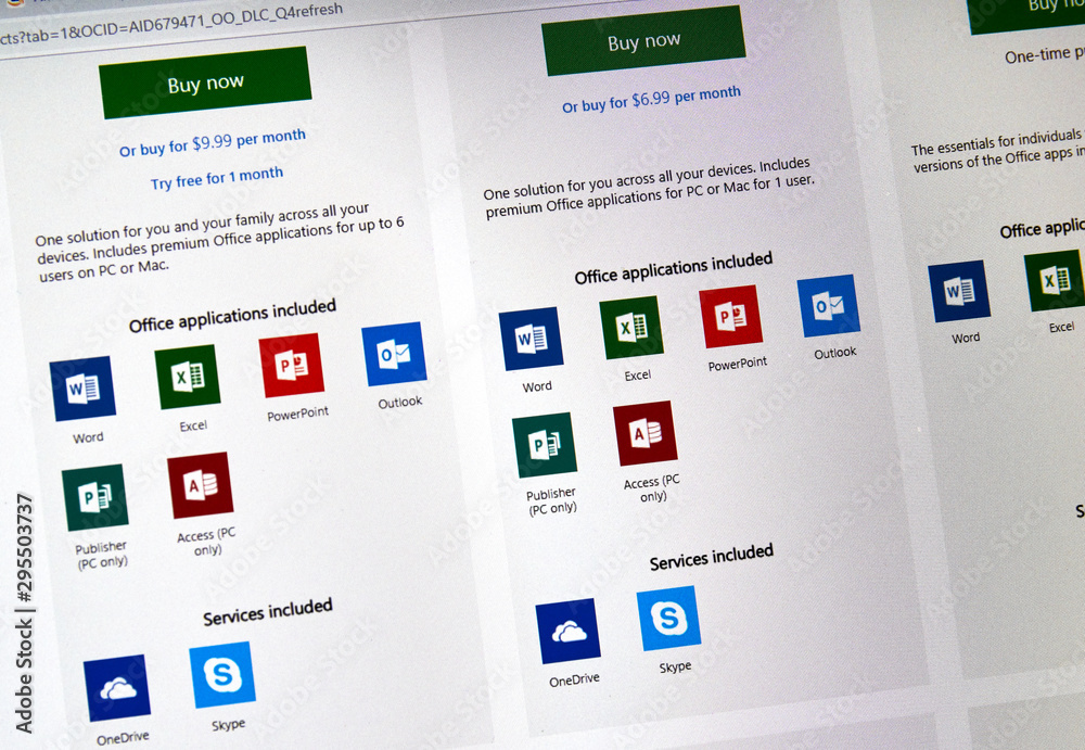 MIcrosoft Office 365 icons Stock Photo | Adobe Stock
