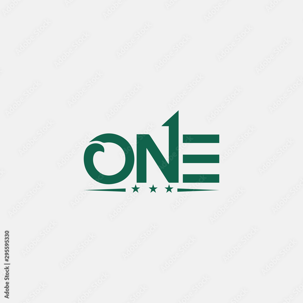 One letter logo vector Stock Vector | Adobe Stock