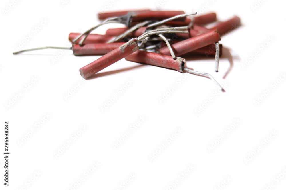 Firecrackers isolated on white background Stock Photo | Adobe Stock