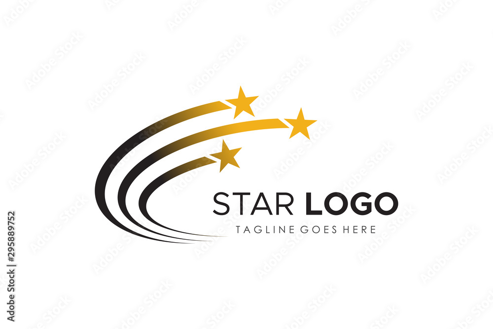 Star Logo Design isolated on white background Vector Logo Template ...