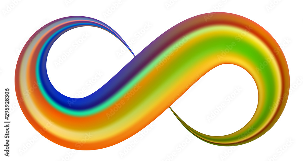 Infinity symbol. Vector brush stroke bold sign. Stock Vector | Adobe Stock