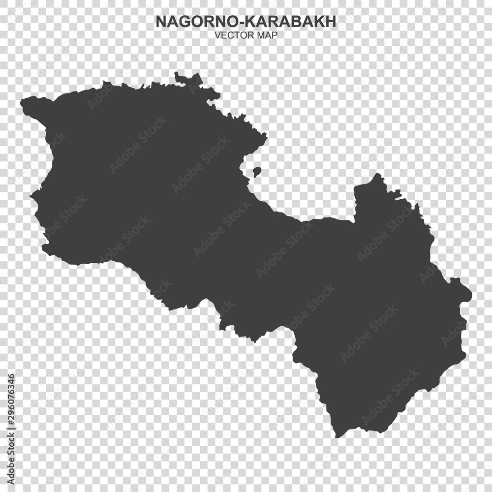 political map of Nagorno-Karabakh isolated on transparent background ...