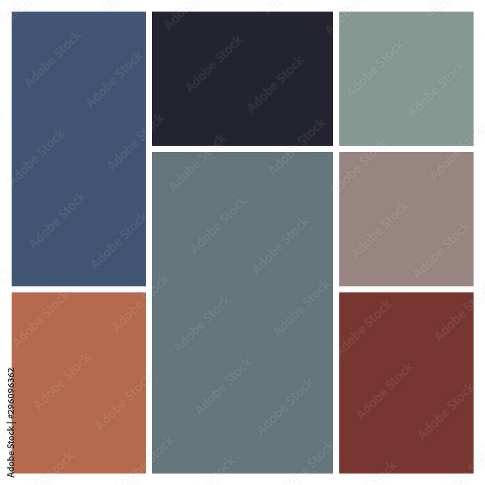 Vector Mood Board & Branding Presentation. Creative Theme Mood Board ...