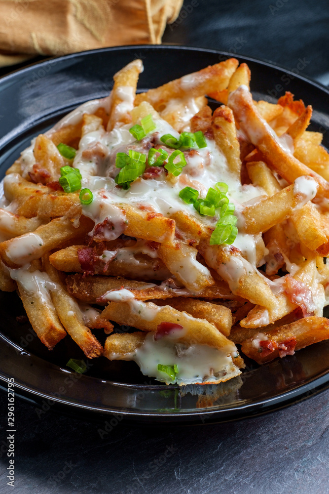Loaded Bacon Ranch Fries Stock Photo | Adobe Stock