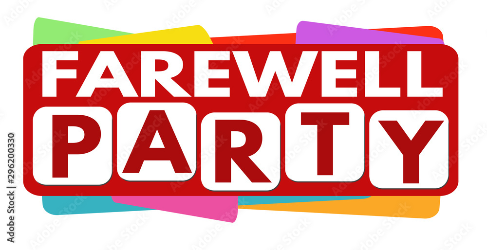 Farewell party banner design Stock Vector | Adobe Stock