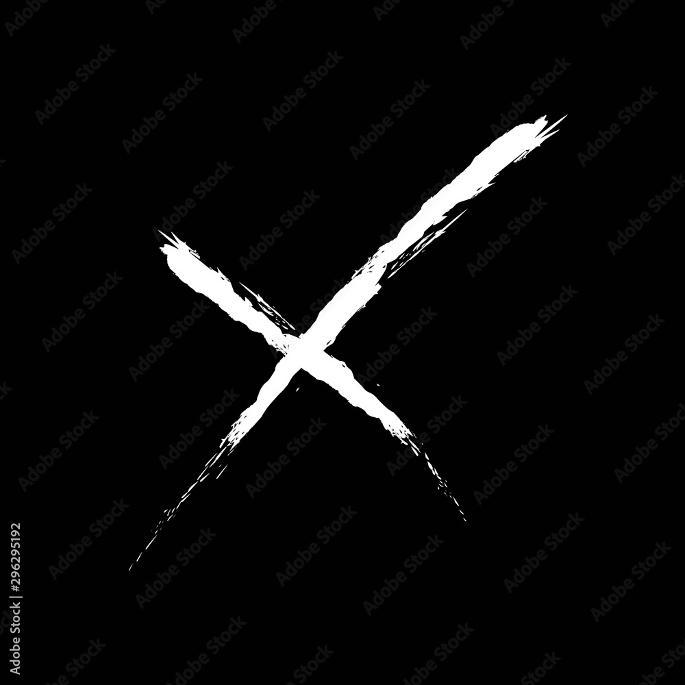 simple typography line art X vector logo Stock Vector | Adobe Stock