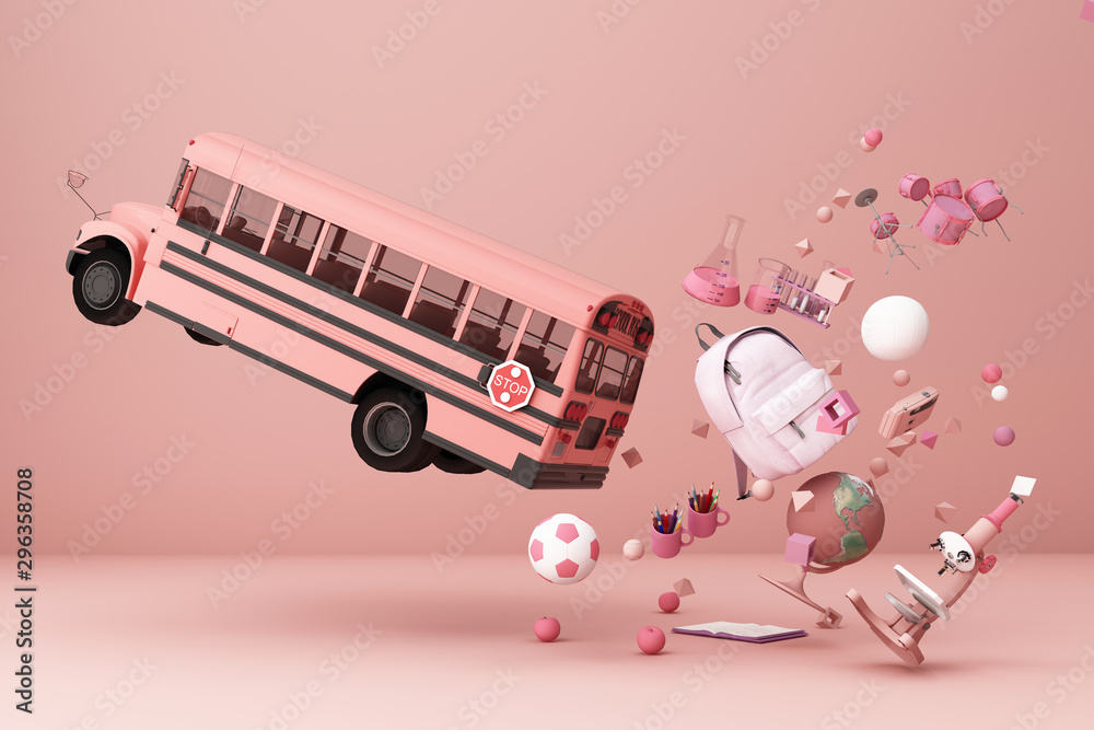 back to school ,inspiration, poster with educational equipment and ...