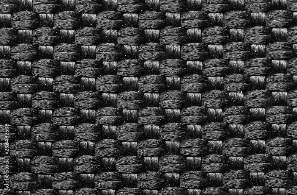 Macro Photo of Black Nylon Texture for Background Stock Photo | Adobe Stock
