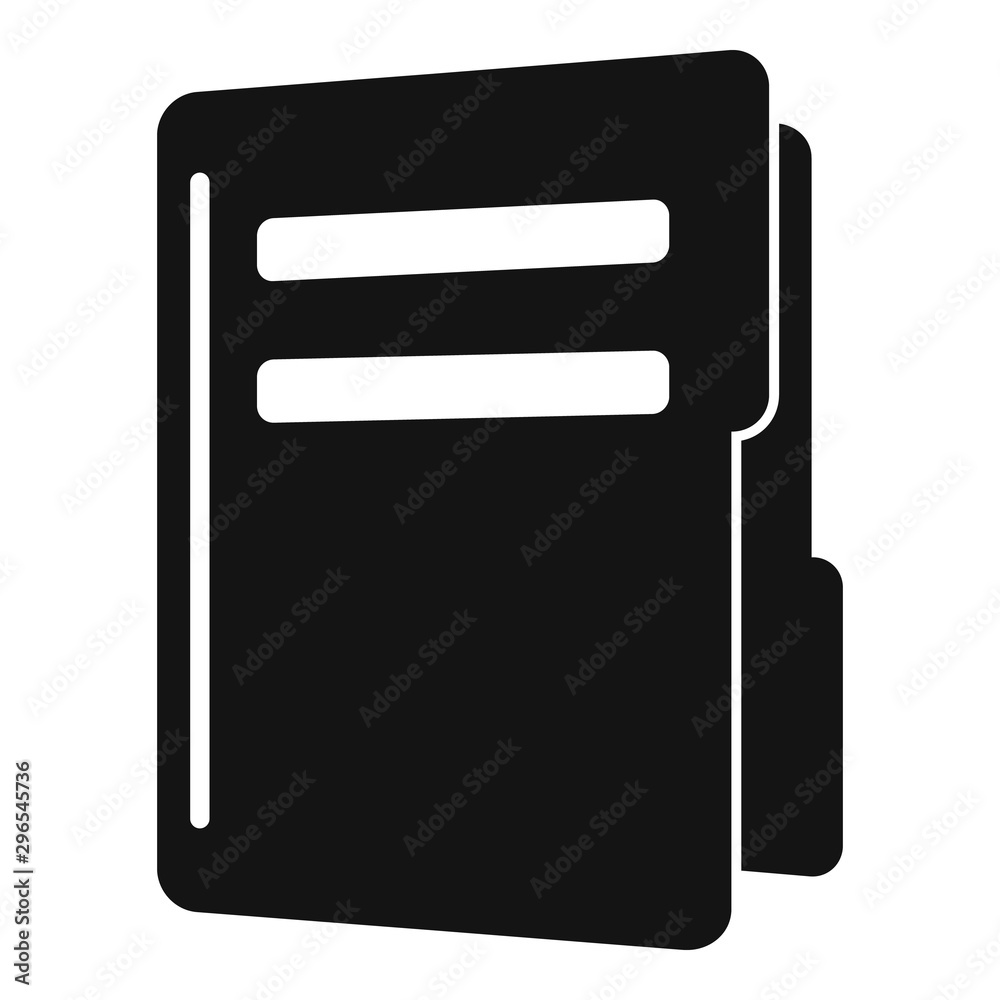 Map folder icon. Simple illustration of map folder vector icon for web ...