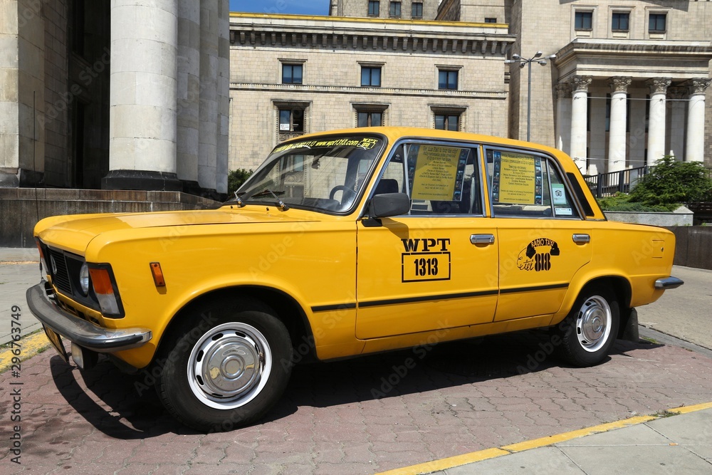WARSAW, POLAND - JUNE 19, 2016: Oldtimer car - Polski Fiat 125p parked ...