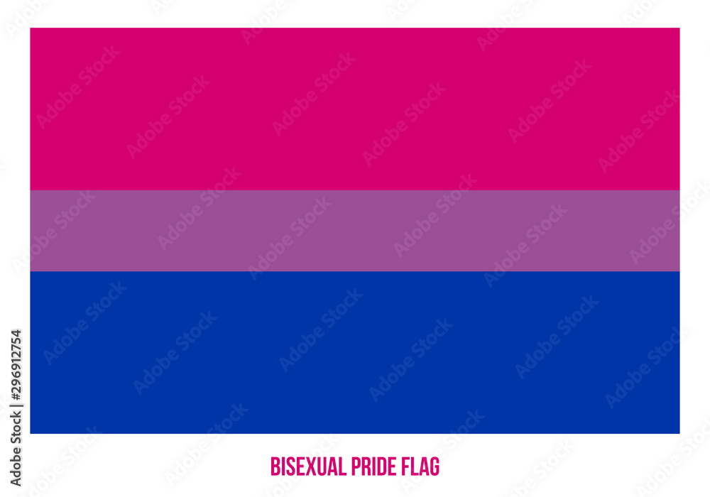 Bisexual Pride Flag Designed with Correct Color Scheme. Symbol of ...
