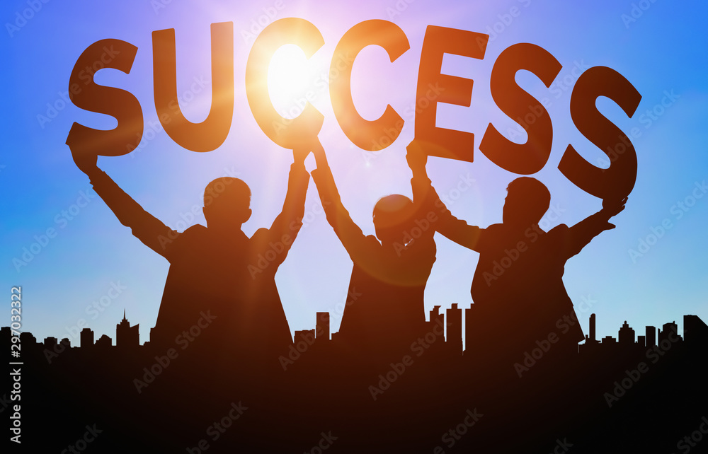Achievement and Business Goal Success Concept - Creative business ...