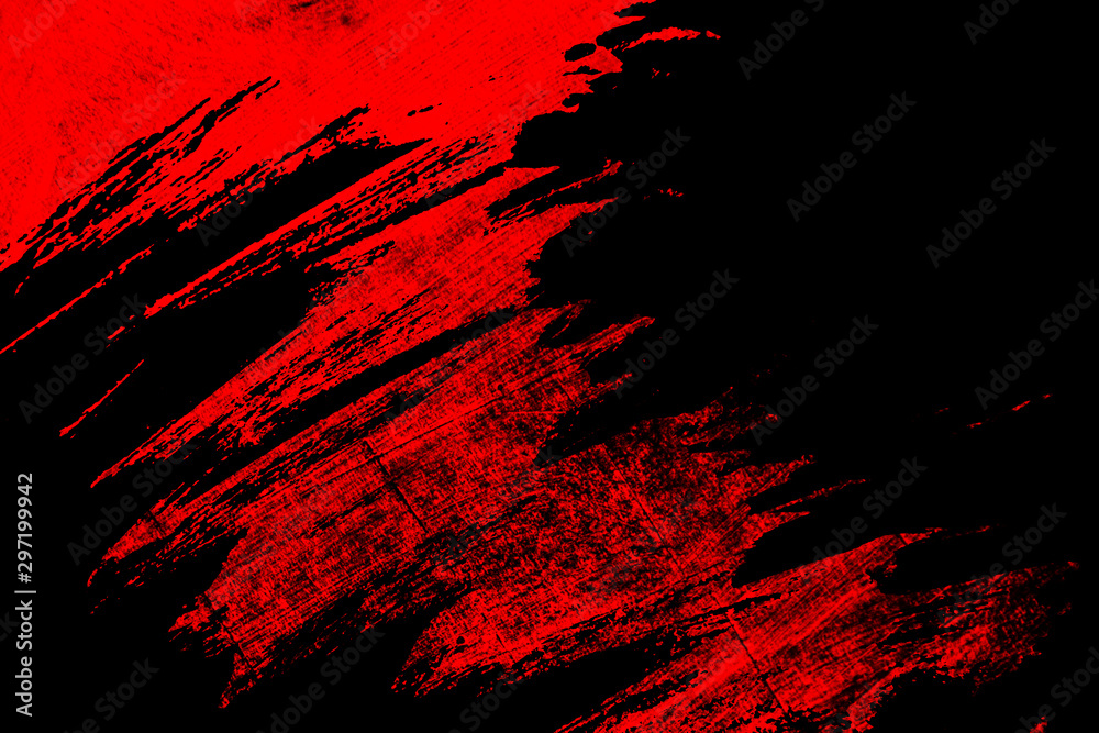 black and red hand painted brush grunge background texture Stock Illustration | Adobe Stock