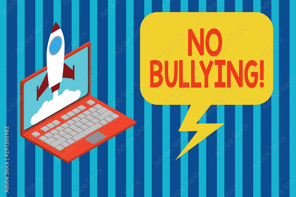 Handwriting text No Bullying. Conceptual photo stop aggressive behavior ...