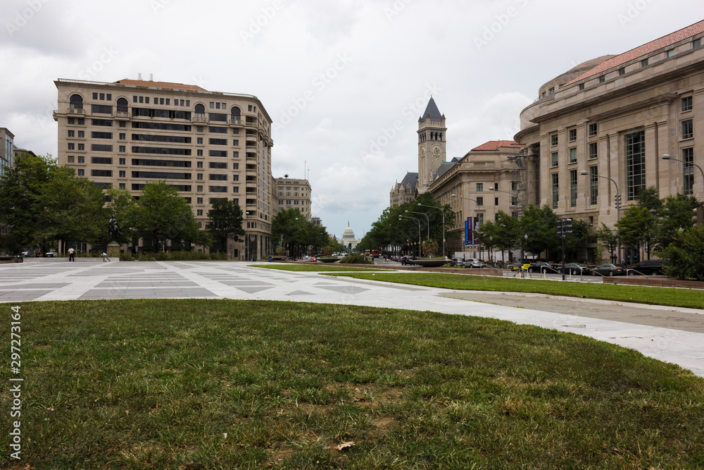 Iconic urbanscape looking south-eastwards along the iconic diagonal ...