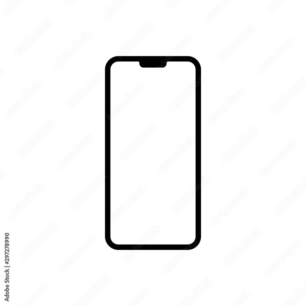 Phone Icon Vector Fat Design Stock Vector | Adobe Stock