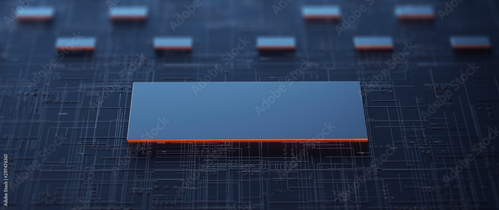 Printed circuit board futuristic server/Circuit board futuristic server ...