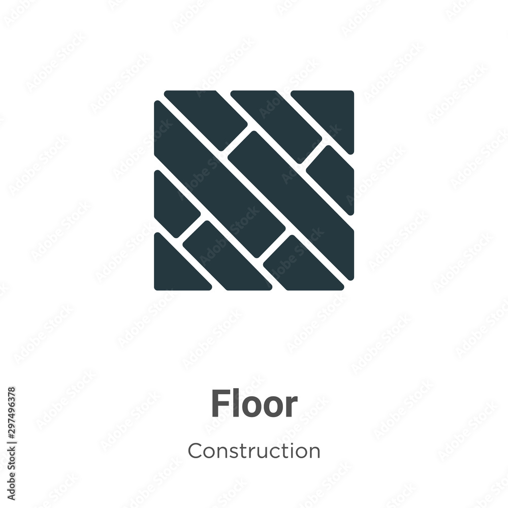 Floor vector icon on white background. Flat vector floor icon symbol ...