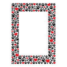 Paw Print Frame Free Stock Photo - Public Domain Pictures