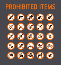 Items Prohibited Sign Free Stock Photo - Public Domain Pictures