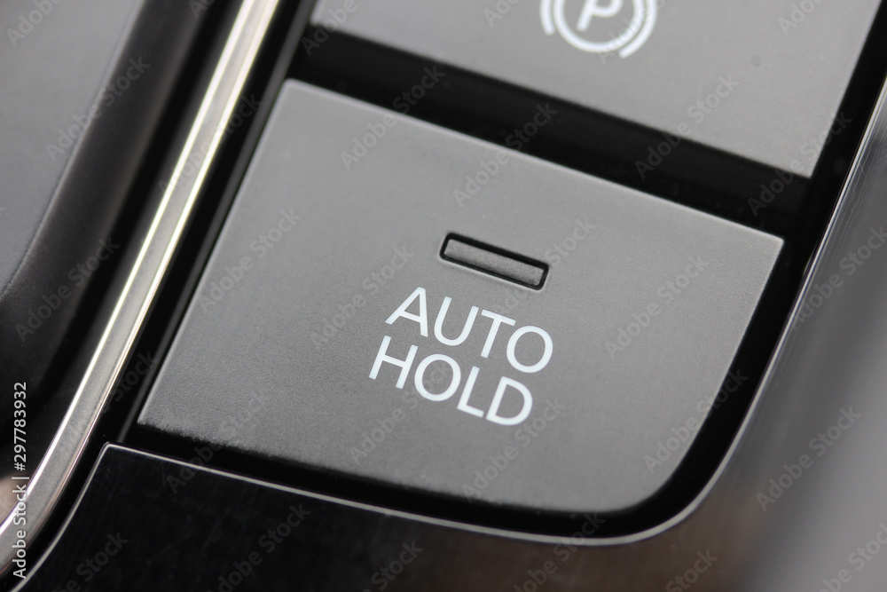 AUTO HOLD button in vehicle Stock Photo | Adobe Stock