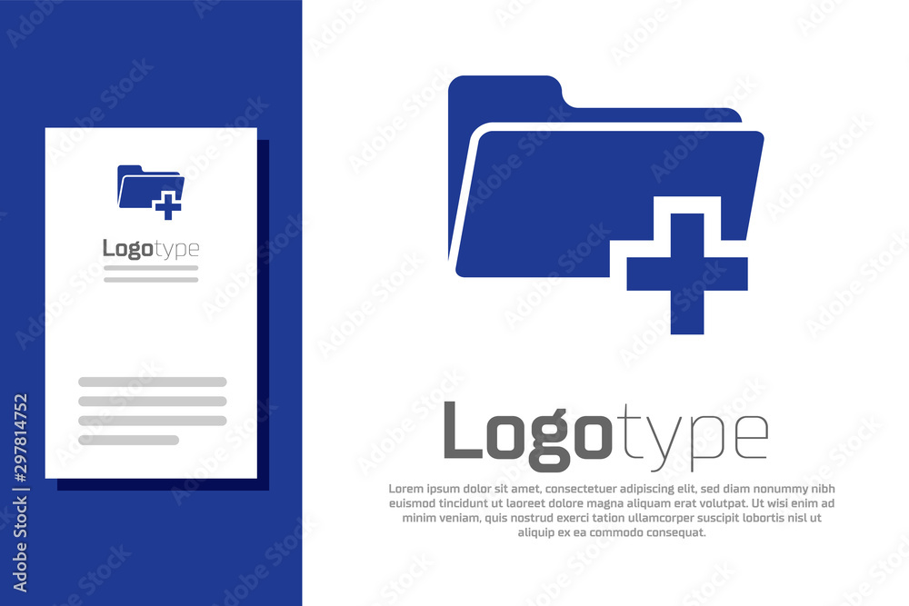 Blue Add new folder icon isolated on white background. New folder file ... Blue Add new folder icon isolated on white background. New folder file ...