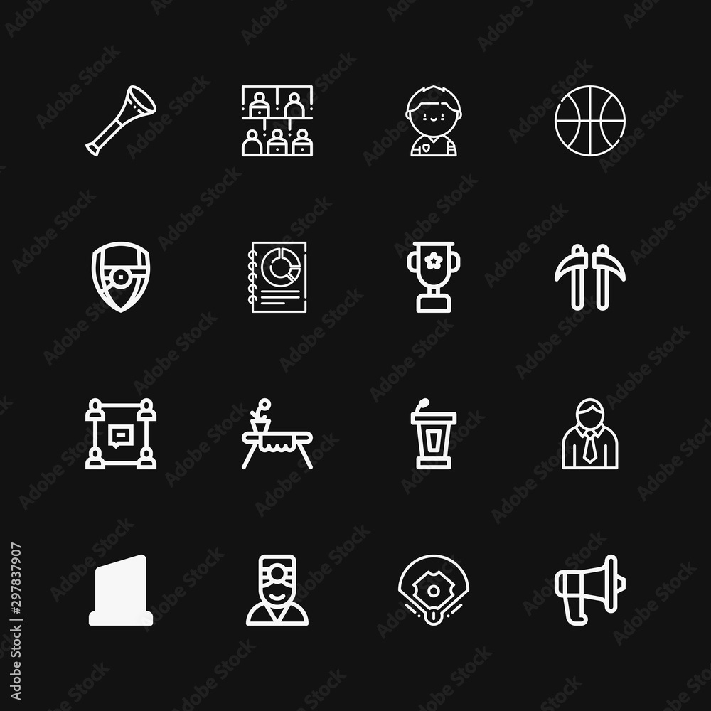 Editable 16 team icons for web and mobile Stock Vector | Adobe Stock