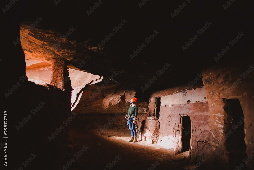 Inside an ancient Ancestral Puebloan dwelling Stock Photo | Adobe Stock