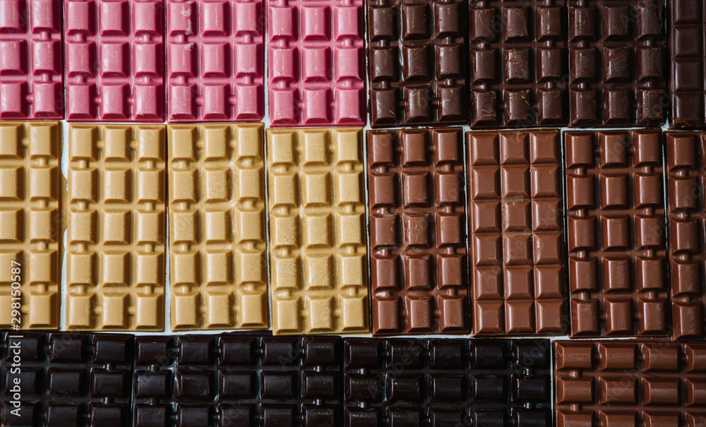 different kinds of chocolate bars Stock Photo | Adobe Stock