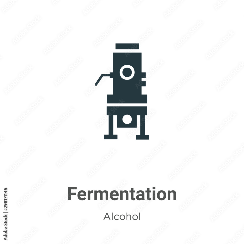 Fermentation vector icon on white background. Flat vector fermentation ...