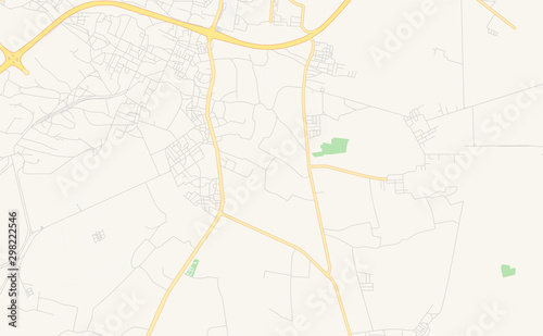 Printable street map of Ras al-Khaimah , United Arab Emirates Stock ...