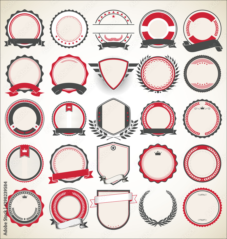 Collection of badges and labels Stock Vector | Adobe Stock