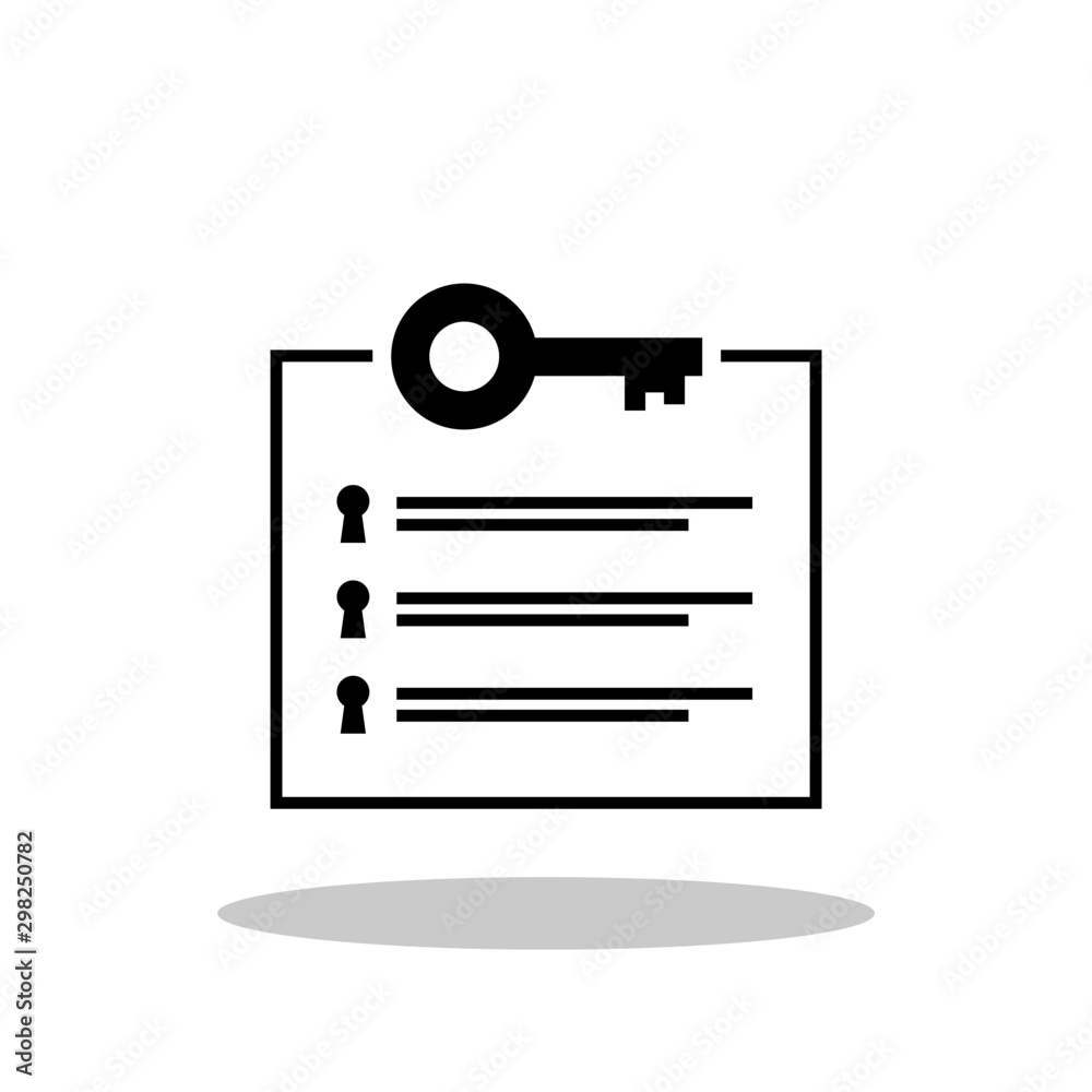 Quality check icon in flat style. Audit / Compliance / Report symbol ...