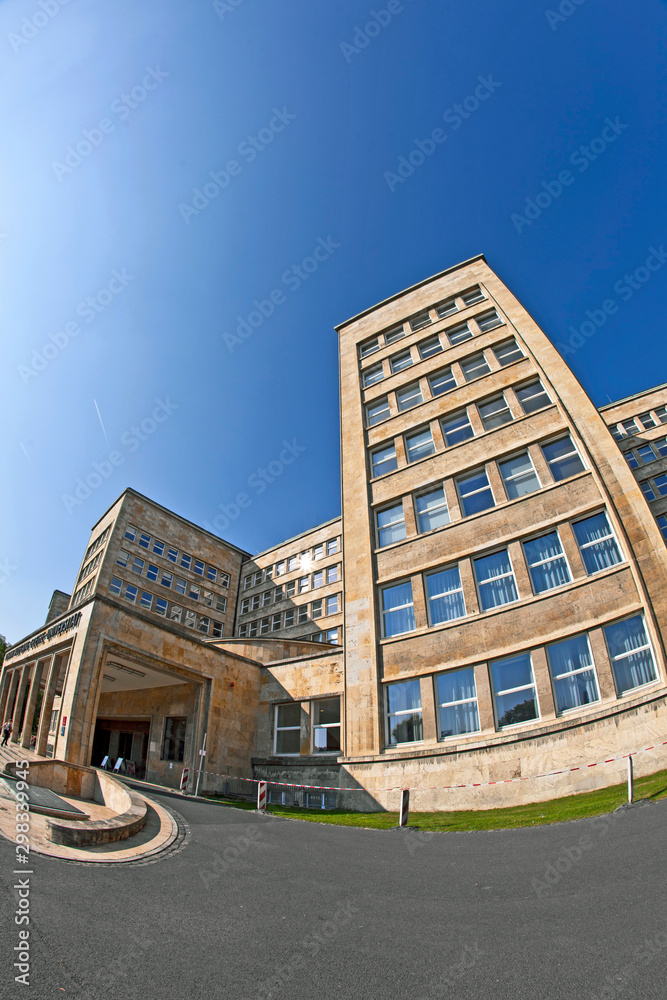 famous IG farben house, former used as headquarter of the US Army ...