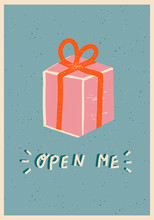 Secret Santa Retro Poster Free Stock Photo - Public Domain Pictures