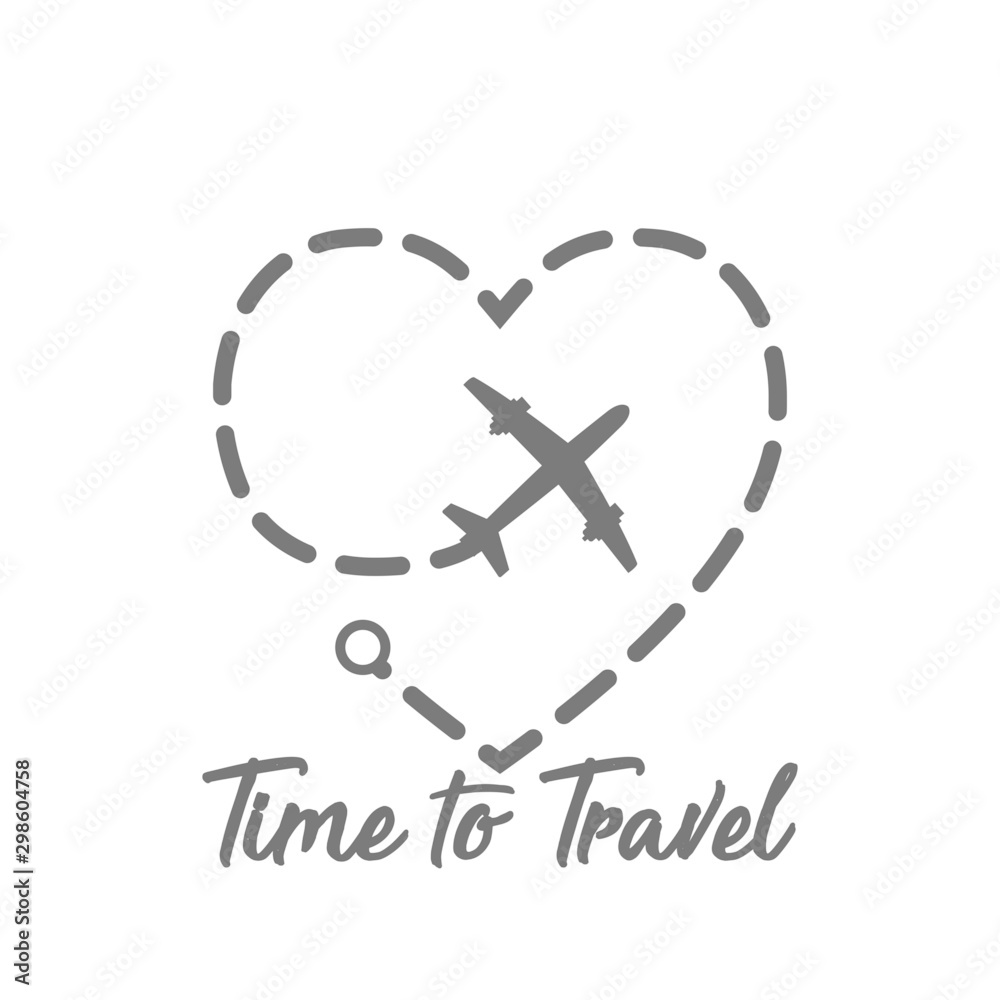 Time to travel vector illustration design vacation journey banner ...
