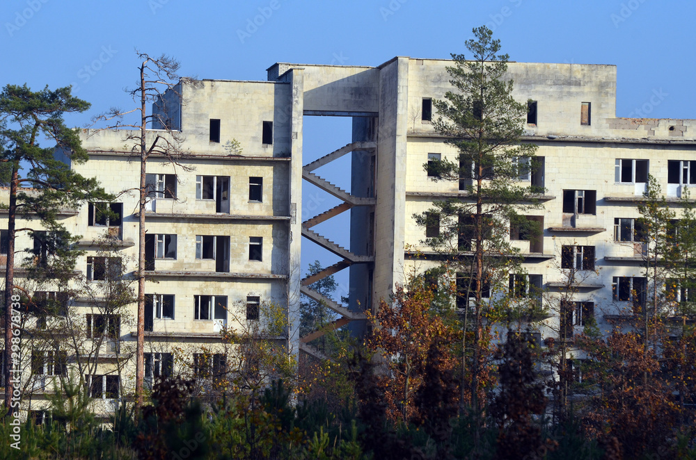 Ghost town in Eastern Europe.Former Soviet kids camp.Ukraine gets rid ...