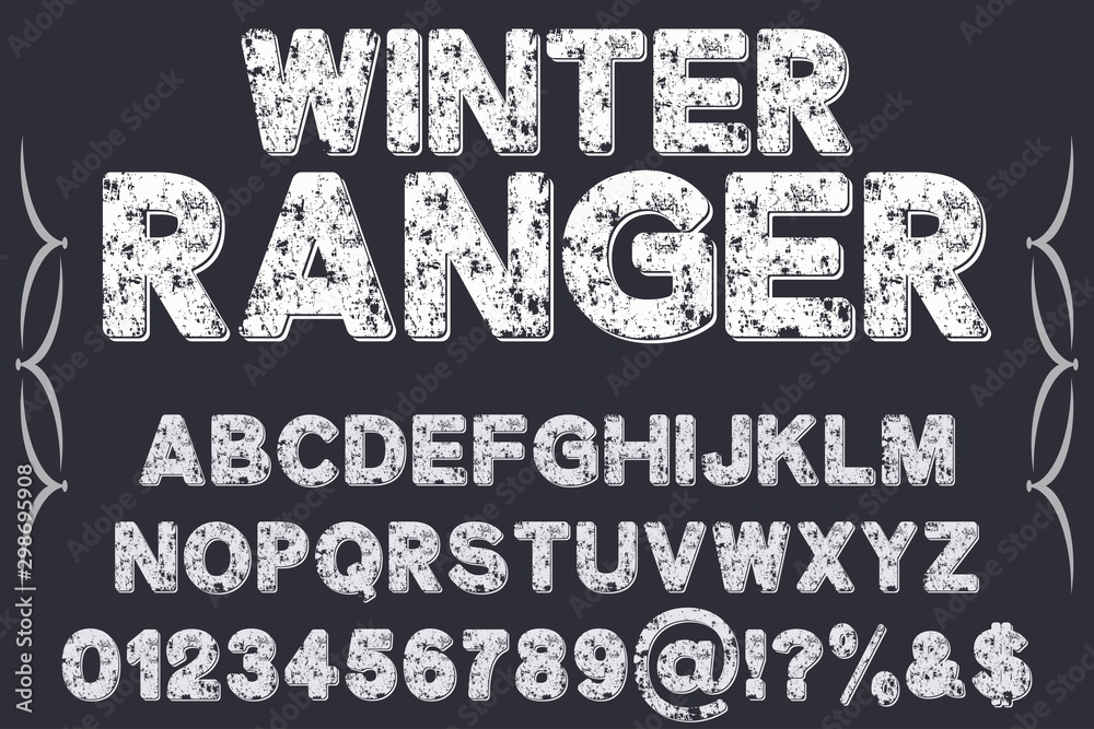 Vector de Stock abc Font alphabet Script Typeface handcrafted ...