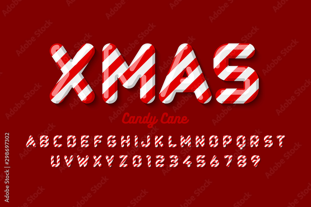 Candy Cane Writing Font