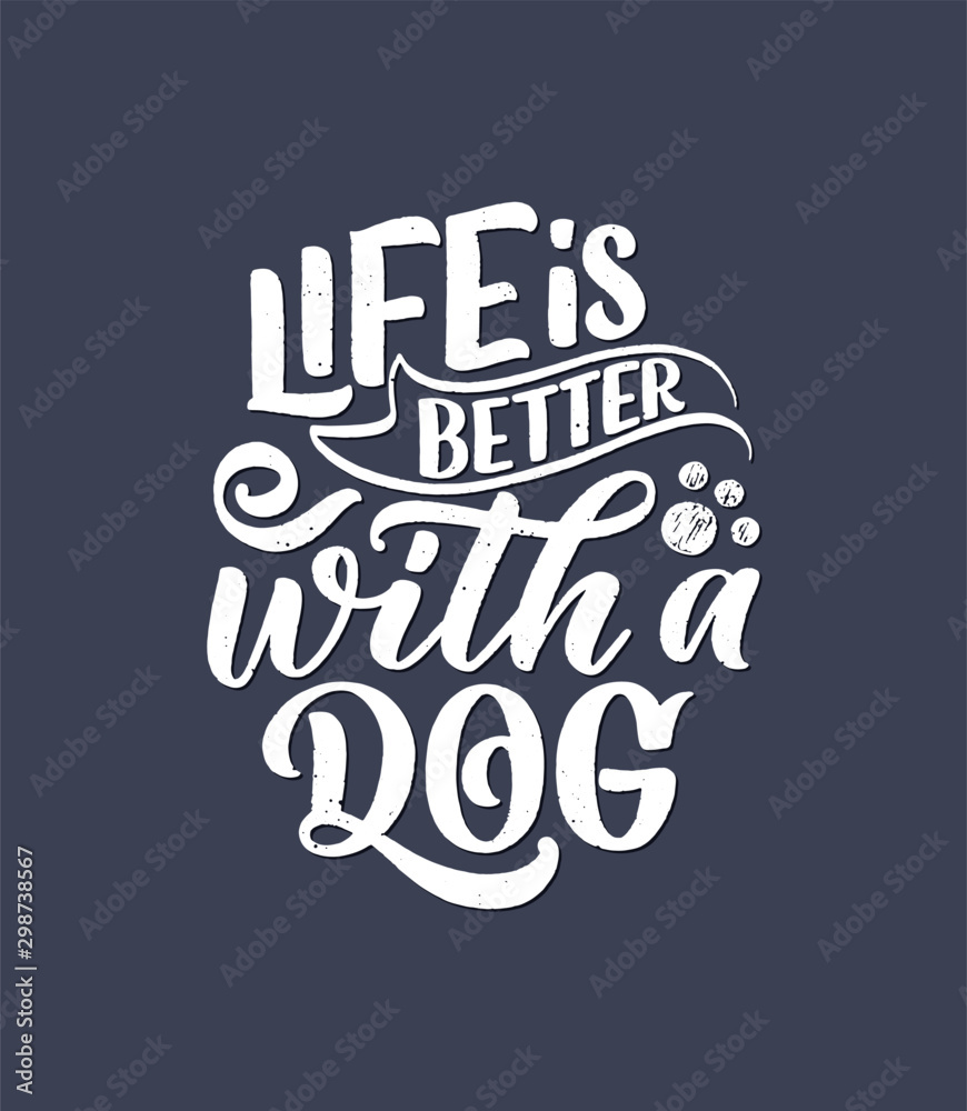 Vector illustration with funny phrase. Hand drawn inspirational quote ...